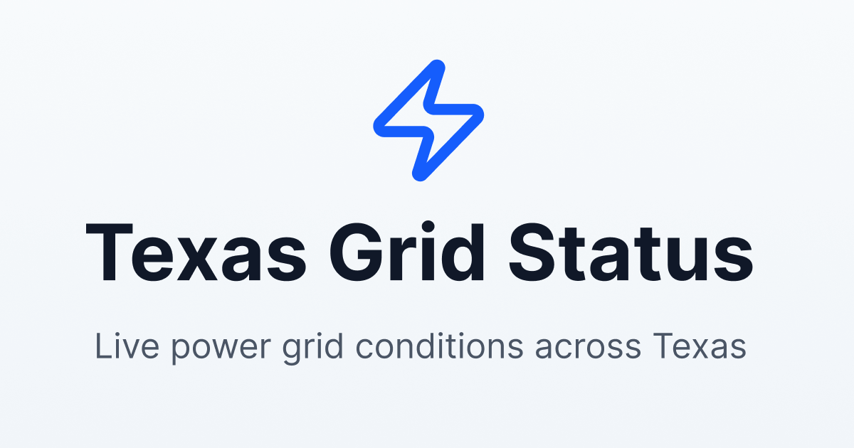 Texas Grid Status - Live Power Grid Conditions